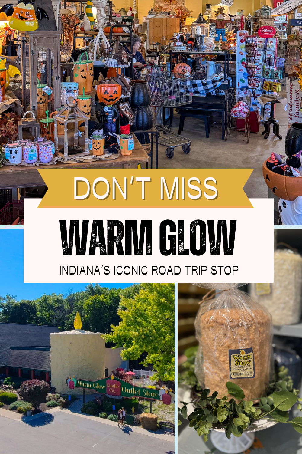 Warm Glow Candle: An Iconic Road Trip Stop in Centerville, Indiana